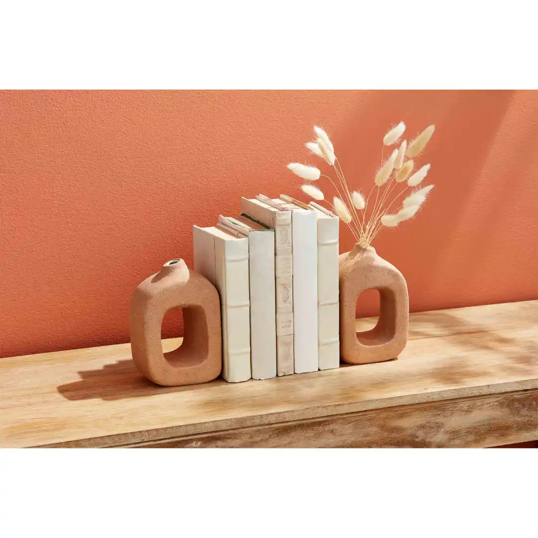 Terracotta Bookend Vase – 785 DECOR